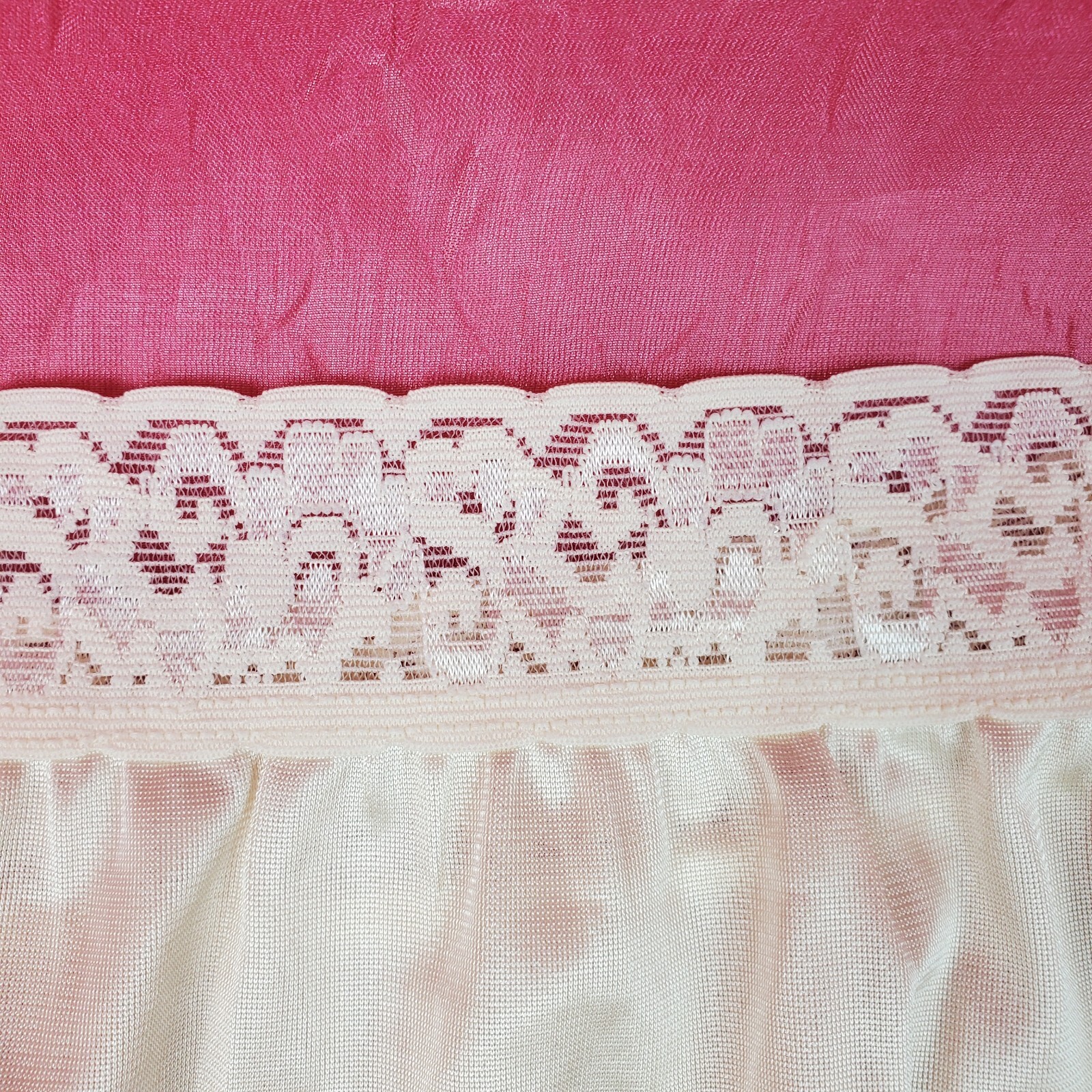 Vtg Sheer Panties Shiny Silky Nylon Gusset W Lace Size 9 Sissy Sexy