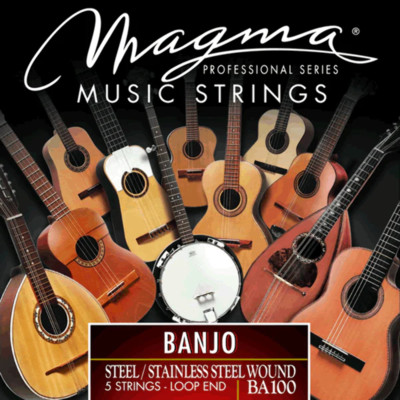 Magma BANJO 5 Strings Loop End Steel - Stainless Steel Wound (BA100) | eBay