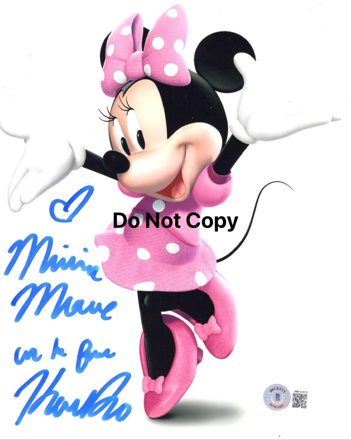 KAITLYN ROBROCK signed 8x10 Photo Disney MINNIE MOUSE Beckett ...