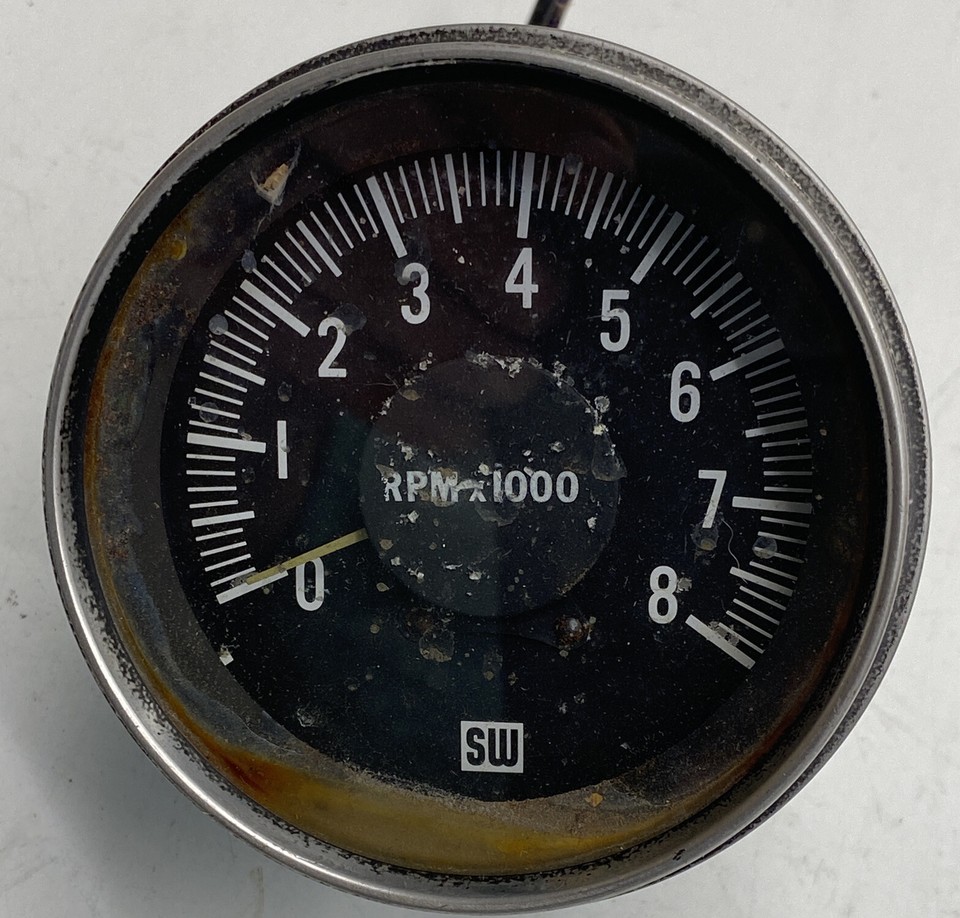 VINTAGE STEWART WARNER TACHOMETER 8000 RPM GAUGE 997-J Hot rod | eBay
