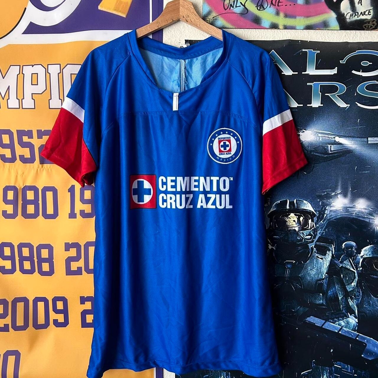 Vintage Deportivo Cruz Azul Mexico Futbol Soccer Blue… - Gem