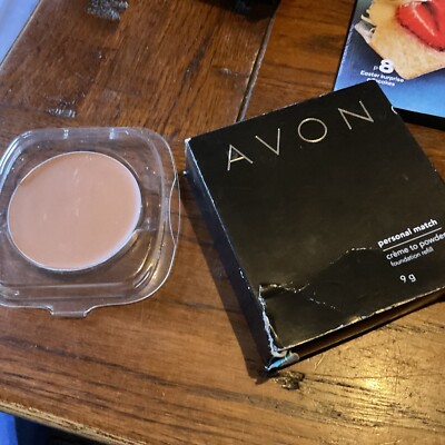 AVON PERSONAL MATCH CREME TO POWDER FOUNDATION REFILL BUFF | eBay Australia