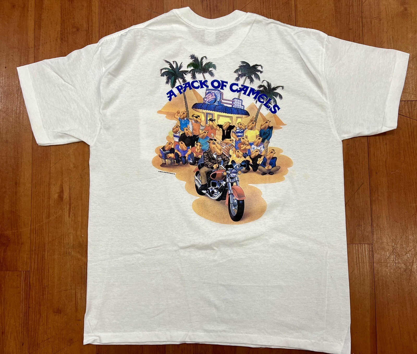 VTG Camel Joe A Pack Of Camels Pocket Tee XL RJR THE HARD PACK T Shirt ...