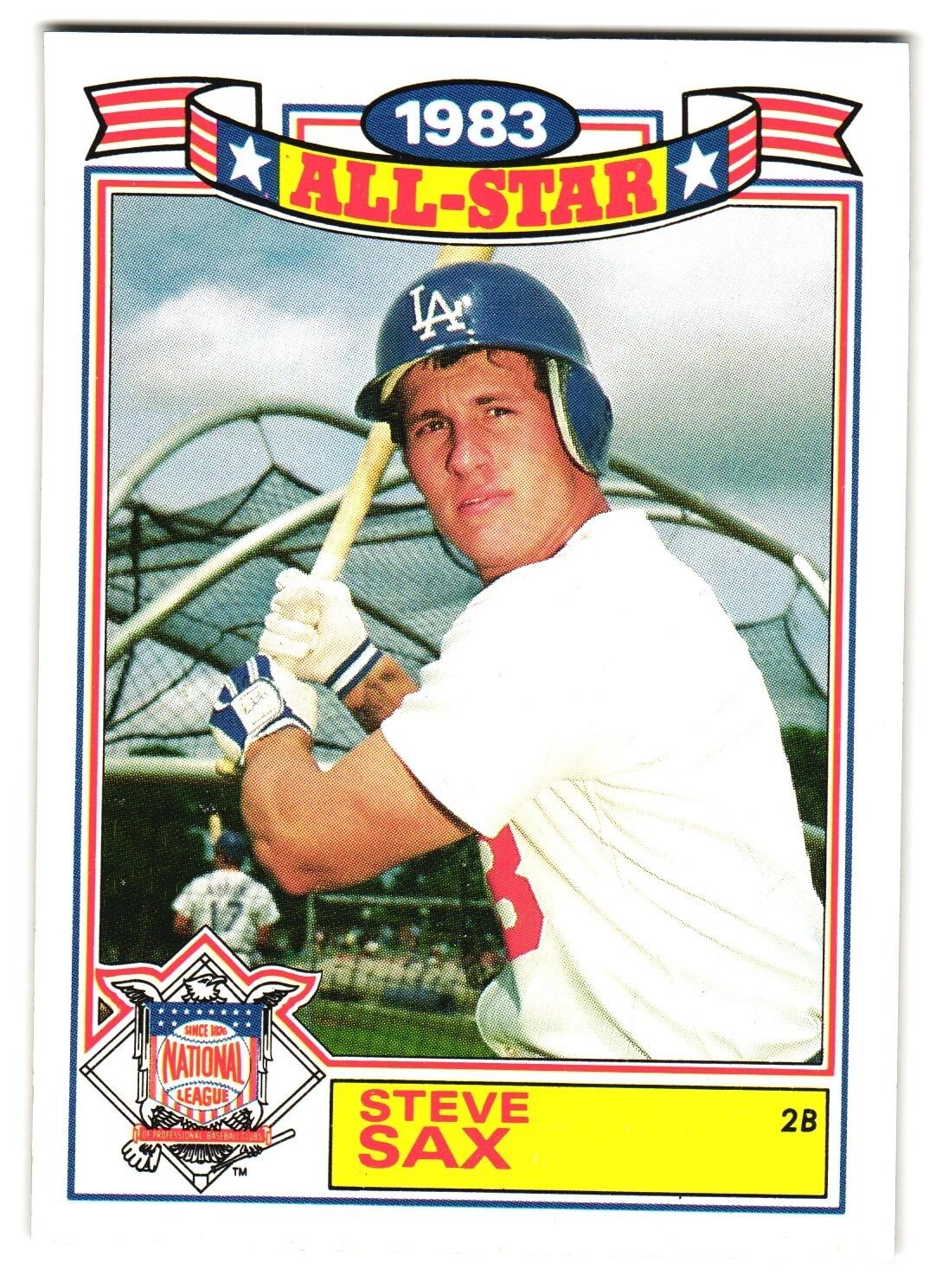 Steve Sax Topps 1984 All Star MLB Card #14 | eBay