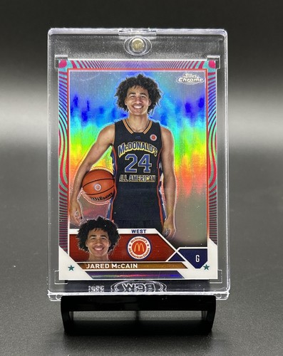 2023 Topps Chrome Mcdonald’s Jared McCain Silver Fuscia Refractor /175 ...