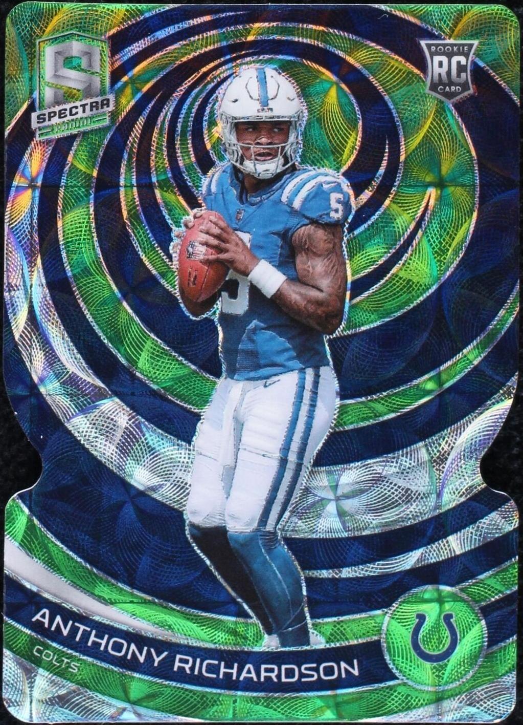 2023 Panini Spectra - Rookies Anthony Richardson #114 Neon Green Prizm ...