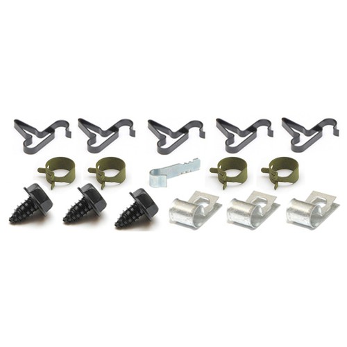 1962-74 MOPAR 3/8" Main Fuel Line Clips Clamp A B E C Body Hose Clip ...