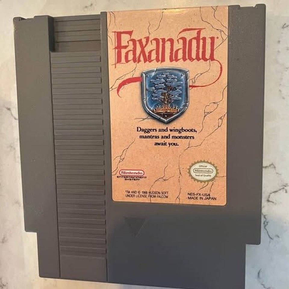 NES Original Game with Box - Faxanadu - Cleaned Game & Tested! | eBay