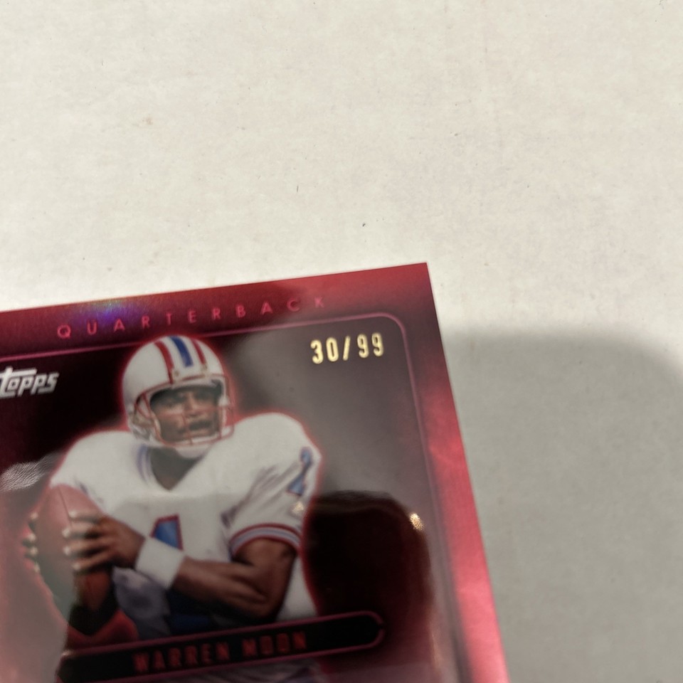 Warren Moon 2024 Topps Midnight /99 Auto SP Houston Oilers Titans SMA ...