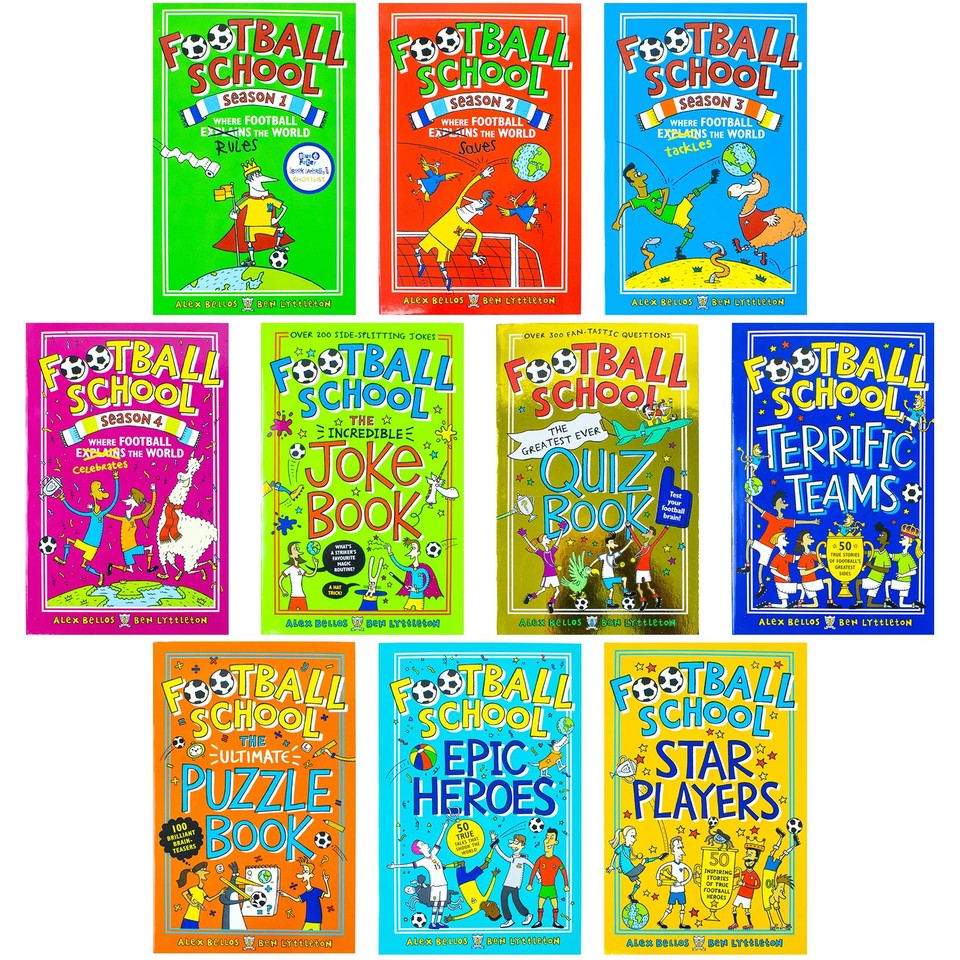 Football School 10 Book Collection Box Set by Alex Bellos| Fun & E ...