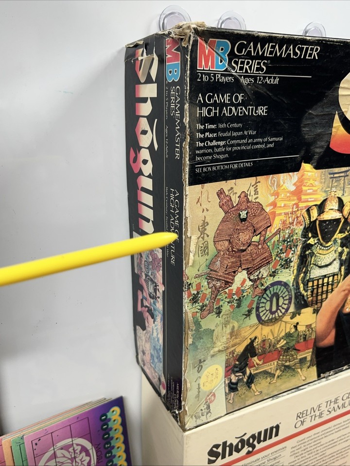 1986 Shogun Board Game by Milton Bradley MB 1980s Near Complete Vintage ...