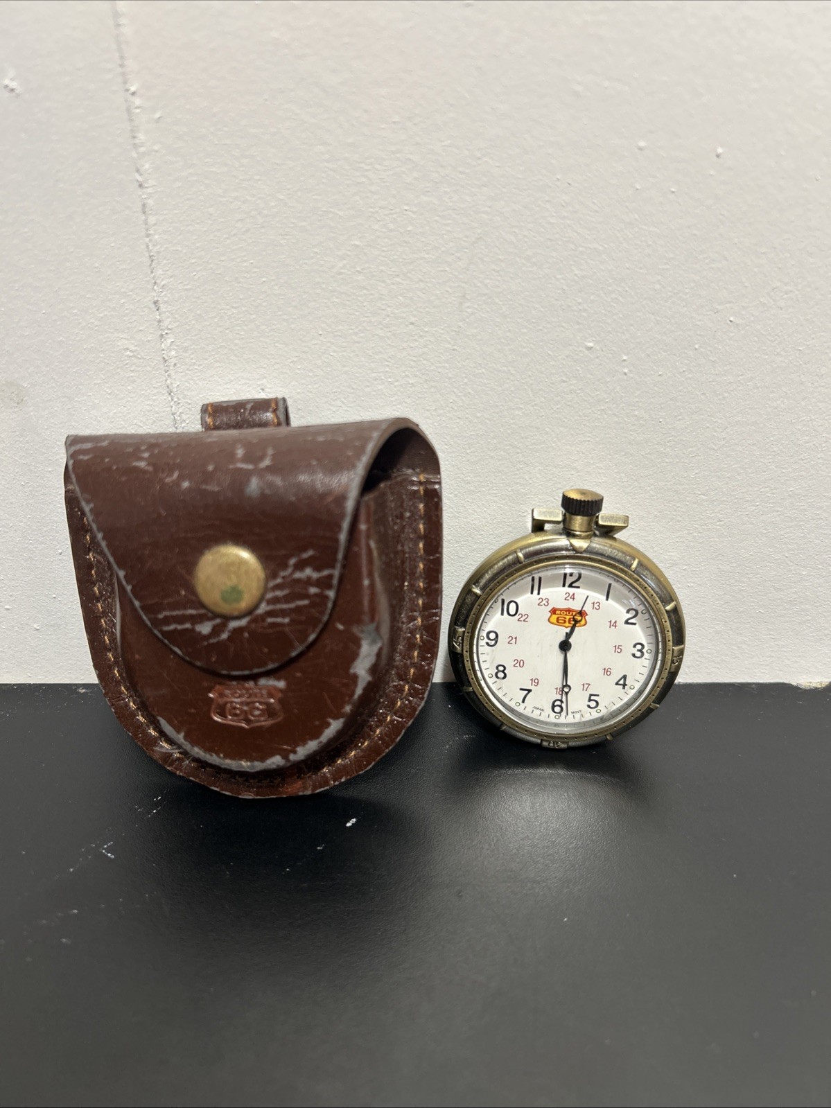Route 66 Pocket Watch Untested Needs Battery - Gem
