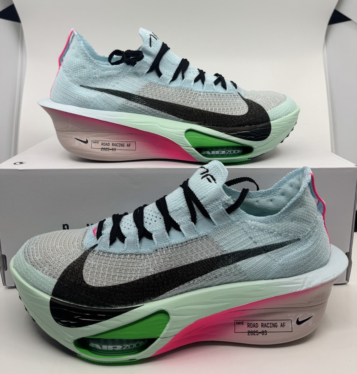 Men's 8.5 - Nike Air Zoom Alphafly NEXT% 3 Glacier Blue Mint Foam ...