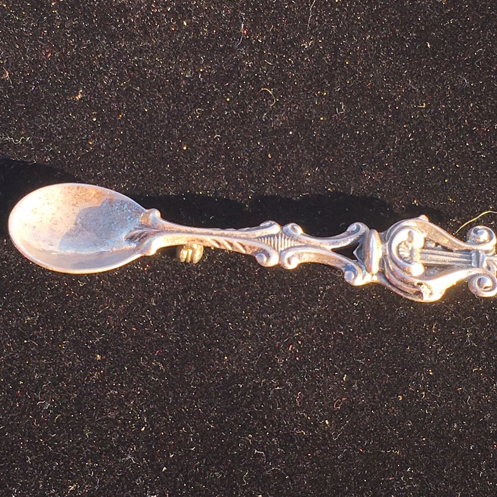 Lovely Vintage 925 Sterling Silver Small Spoon Brooch | eBay
