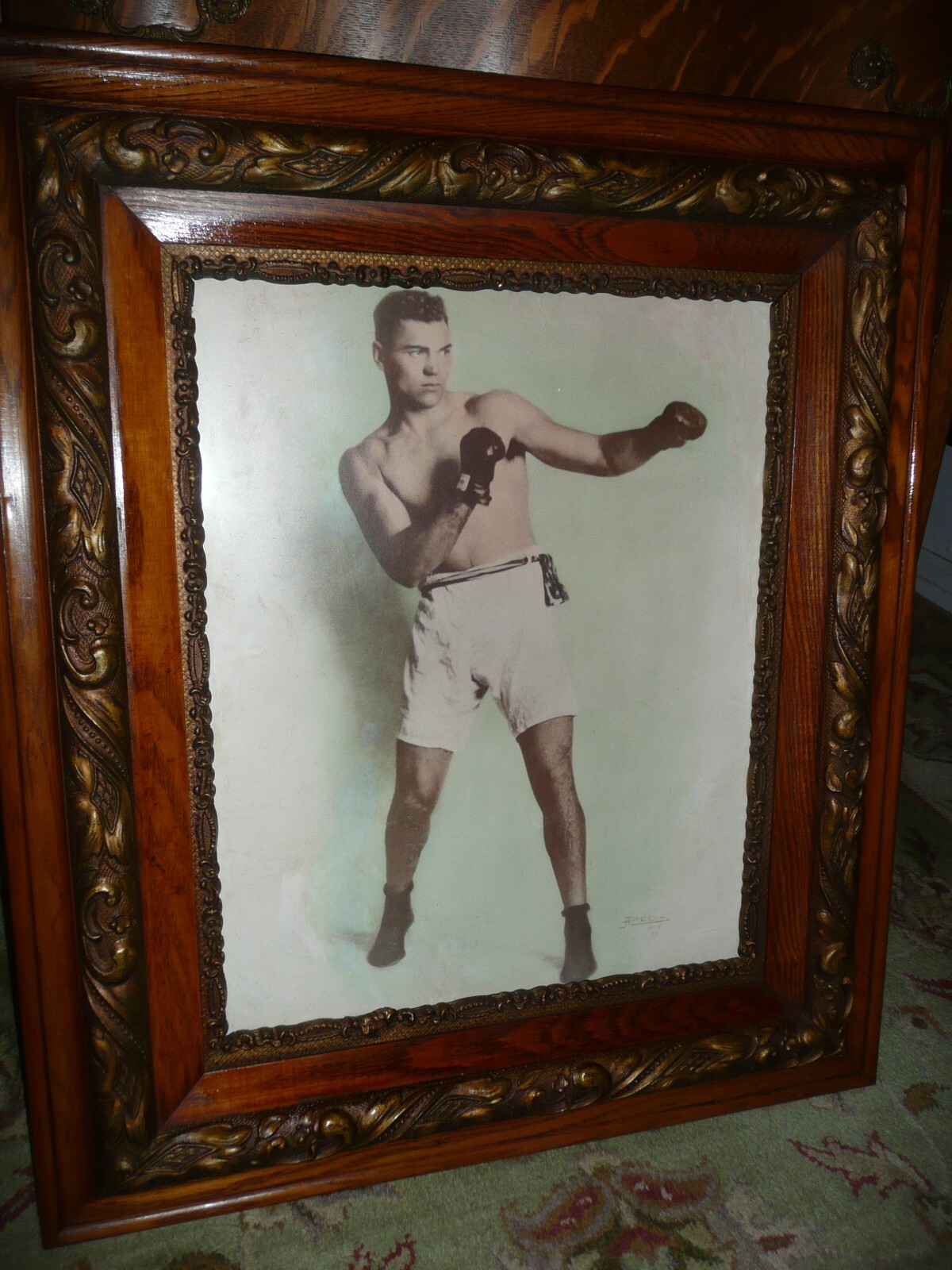 Boxing! Stunning Original Jack Dempsey Large Color Apeda N.Y. Poster ...