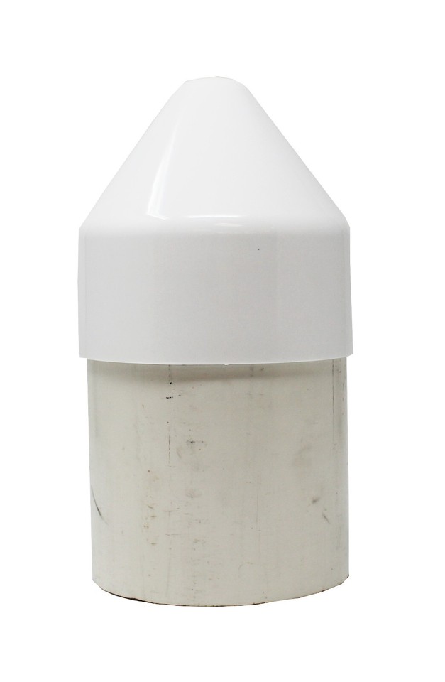 White Plastic PVC Pipe 4" Cone Style Cap for 4" Schedule 40 PVC Pipe | eBay