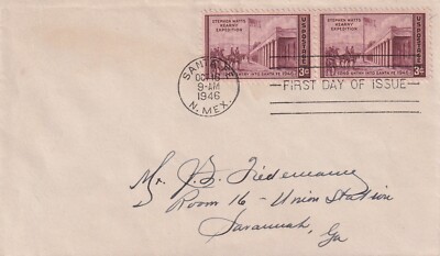 STAMP US SCOTT 944 "Stephen Watts Kearny Expedition" 3 CENT 1946 PAIR ...