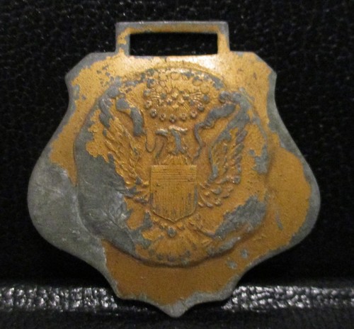 Shield Shape Bald Eagle Metal Pocket Watch Fob Collectible | eBay