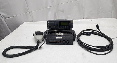 Motorola PM1500 VHF 136-174 MHz 110w AAM79KTD9PW5AN w/ Control Head ...