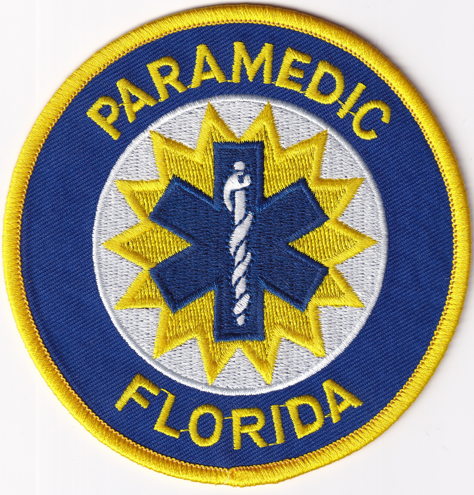 Florida Paramedic patch Medium Gold border version | eBay