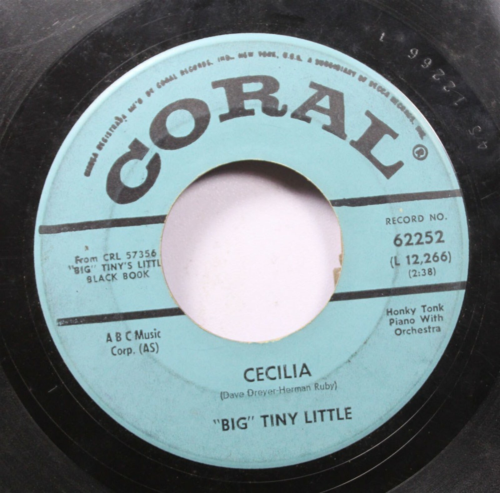 50'S & 60'S 45 Big Tiny Little - Margarita / Cecilia On Coral | eBay