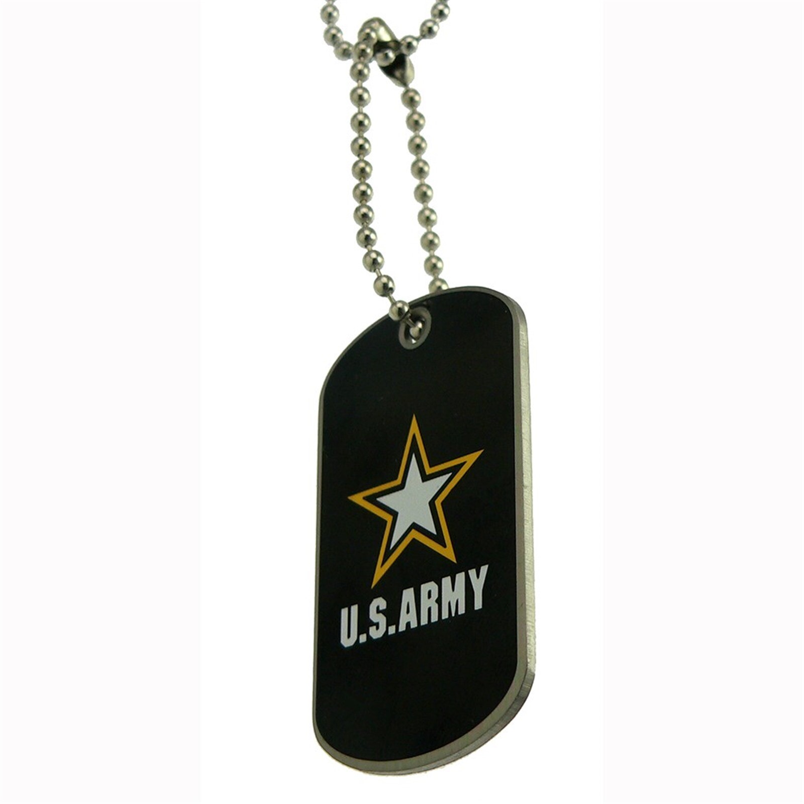 Military Dog Tag Army Navy Marines Air Force Neck Chain Pendant ...