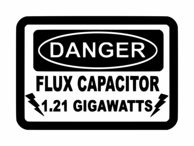 Flux Capacitor Decal #2 3.5"x5" Choose Color | eBay