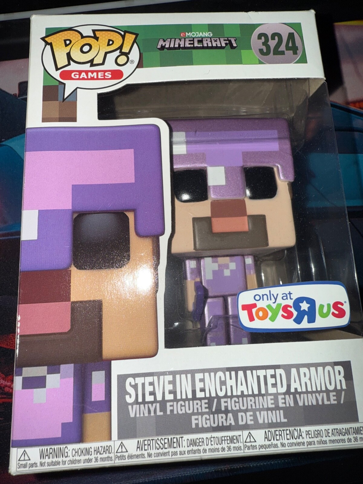 Funko Pop! Vinyl: Minecraft - Steve (w/ Enchanted Armor) - Toys R Us ...