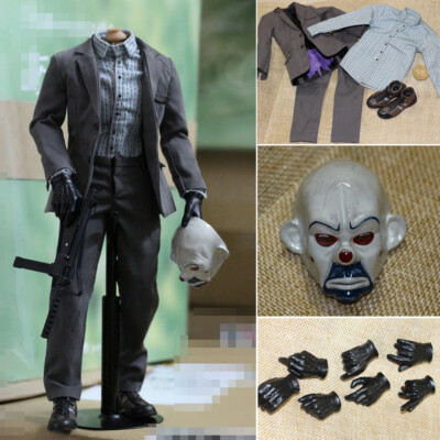 Bank Robber Joker 1/6 Outfit Clothes Figure Accessory with Mask No Head ...