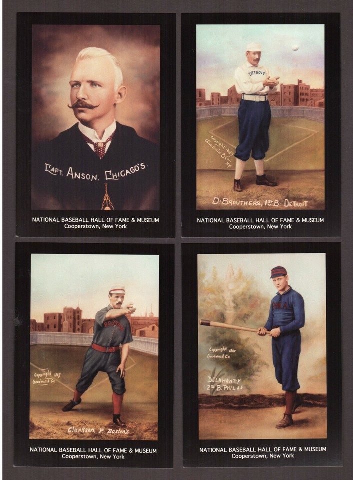 19th Century Hall of Famers 5x7 color 10 CARD SET Goodwin Co. ~ Old ...