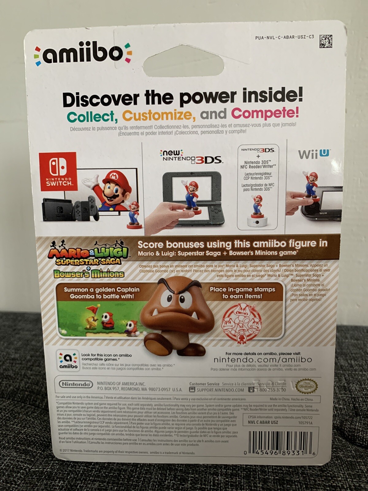 Amiibo Goomba Super Mario Series New - Nintendo | eBay