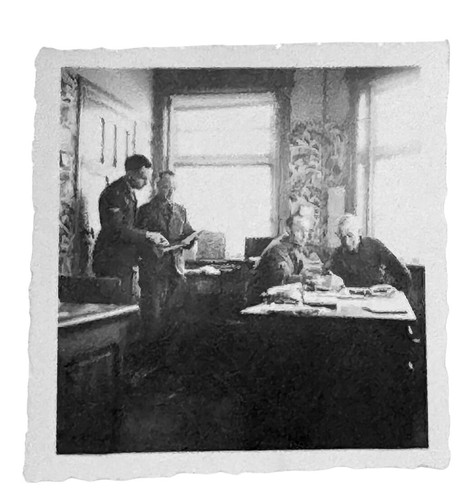 WW2 Era Photo German Officers In Office Meeting | eBay