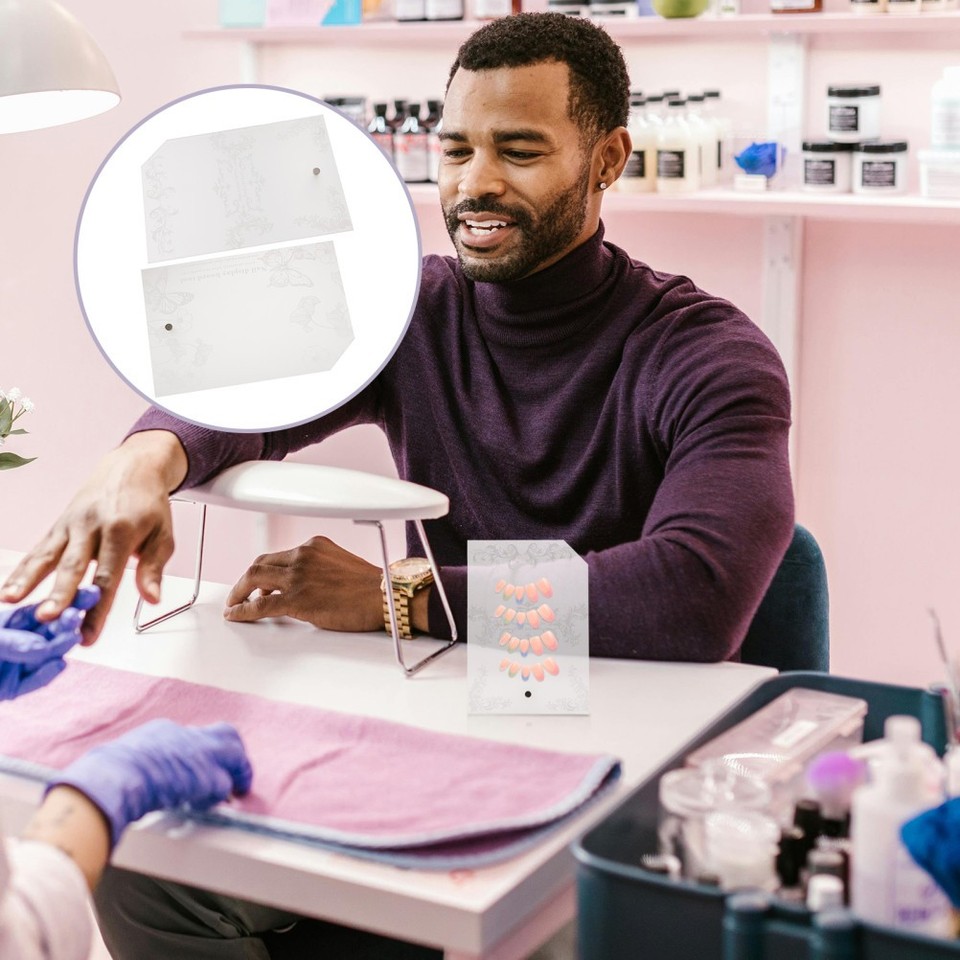 2pcs Nail Color Display: Nail Display Stand Matte Board - Manicure ...