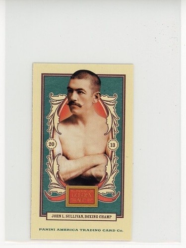2013 Panini Golden Age #3 John L. Sullivan Mini Carolina Brights Green ...