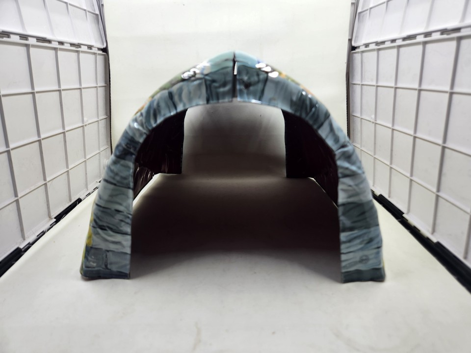 Two Marx Tin Litho Model Railroad RR O Scale Train Tunnel Brilliant ...