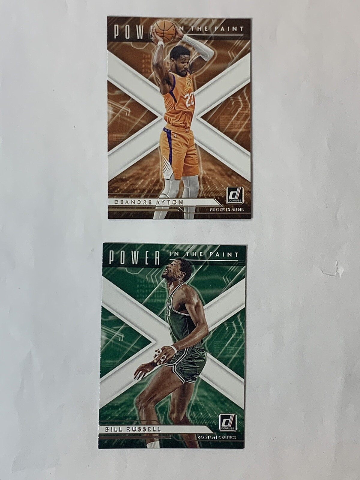 2021-22 Donruss Basketball Deandre Ayton Power & Bill Russell In The ...