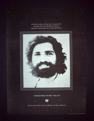 Felix Caraliere A High Price To Pay 1974 Short Print Poster Type Advert ...