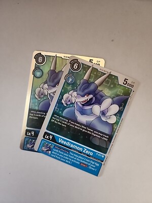 2X Veedramon Zero 1 is Foil - P-011 - NM - Digimon TCG | eBay