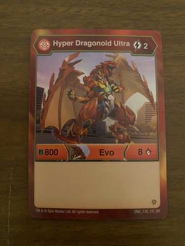 Bakugan Hyper Dragonoid Ultra Card - Evo - Bakugan Resurgenc - ENG 138 ...