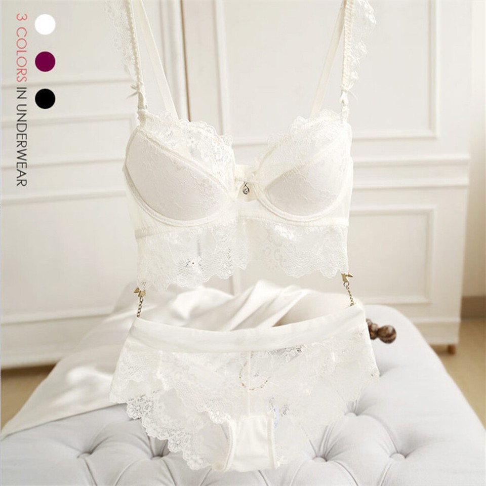 Women Bras Set Push Up Bra Lace Sexy Lingerie Padded Brassiere ...