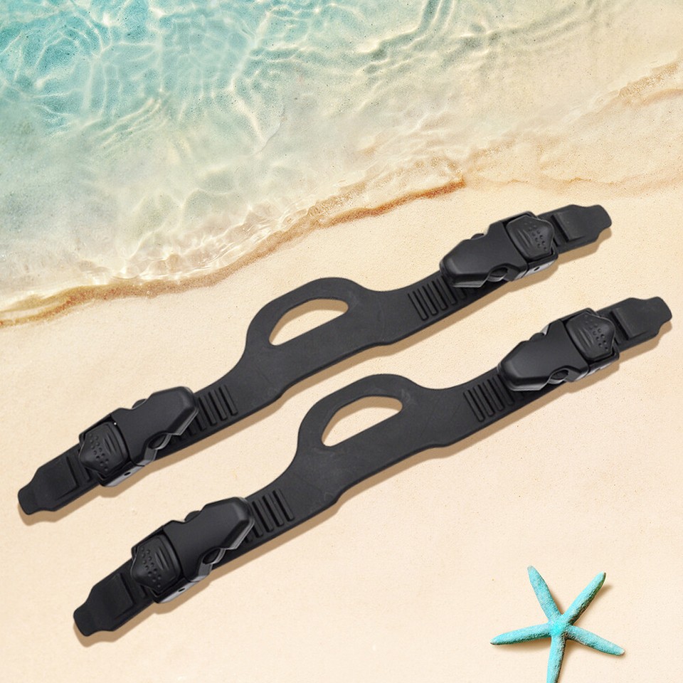 1Pair Diving Fin Strap TPR Adjustable Fin Strap Snorkeling Dive ...