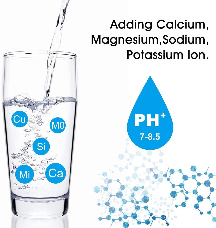 WP2-400 GPD 8-Stage Reverse Osmosis Tankless Alkaline pH+ Water Filter ...