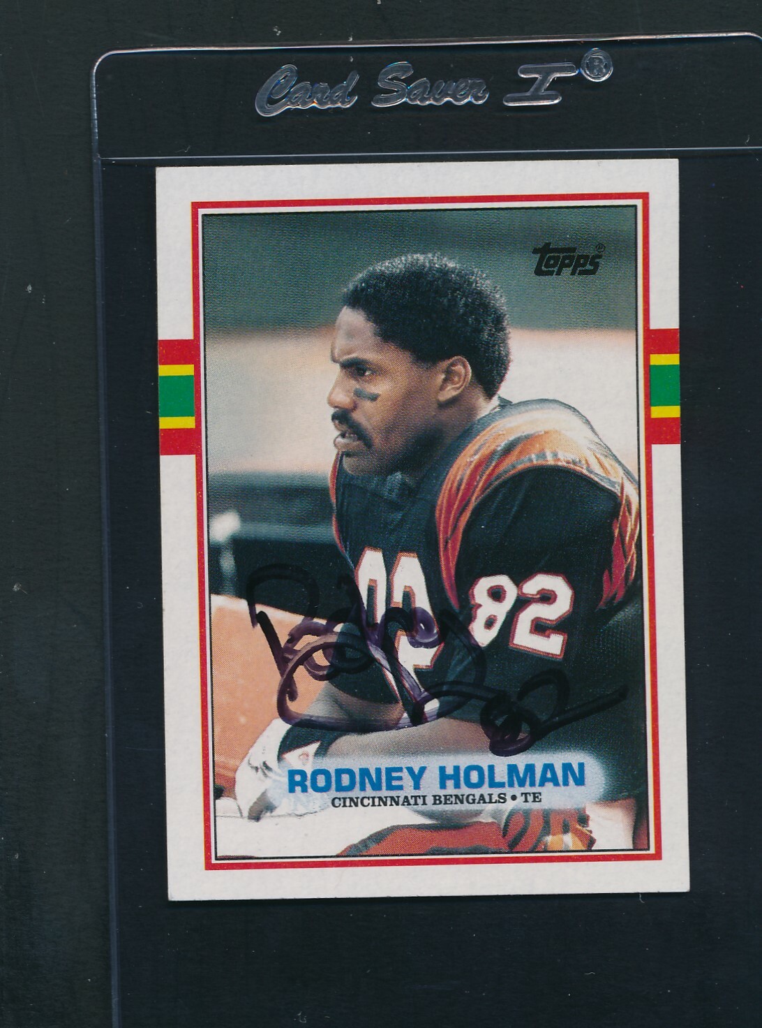 1989 Topps #32 Rodney Holman Bengals Signed Auto *B7126 | eBay