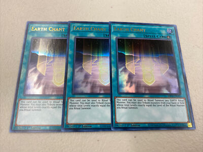 🔥Yugioh Earth Chant Ultra Rare MP22-EN251 NM PLAYSET 1ST EDITION | eBay