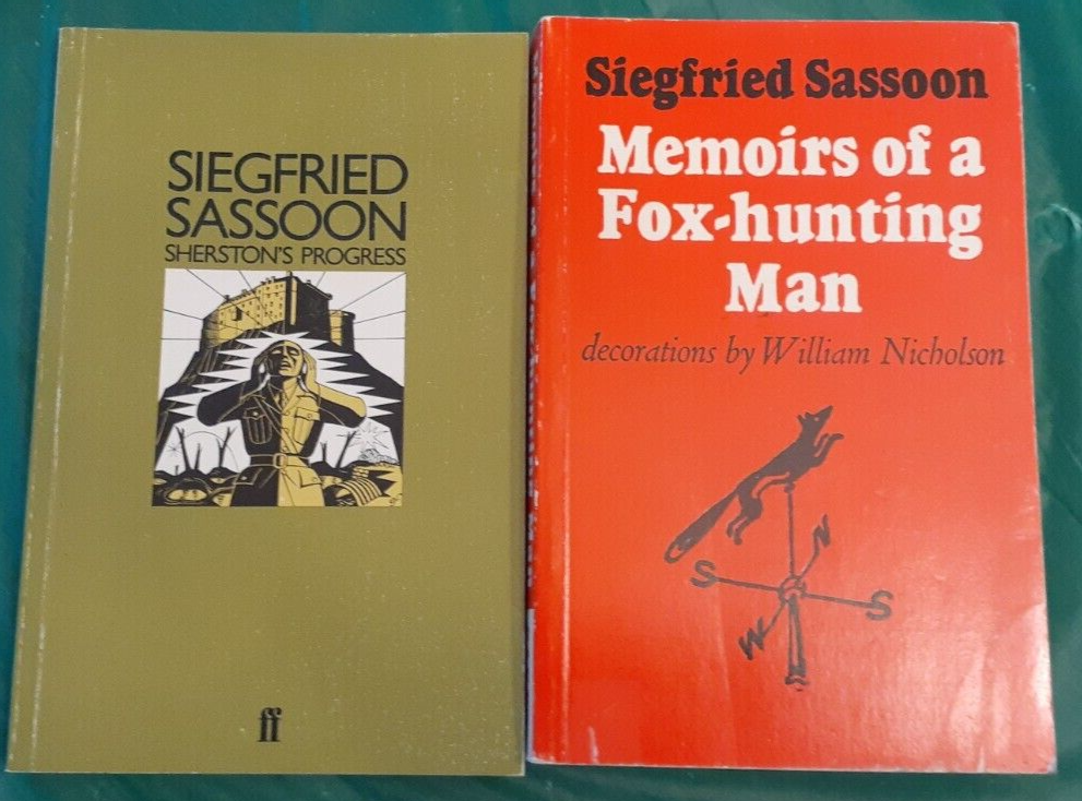 Lot of 2 Siegfried Sassoon paperbacks, Sherston's & Memoirs of a Fox ...