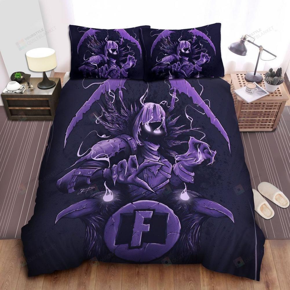 Fortnite Dark Raven In Digital Illustration Quilt Duvet Cover Set ...