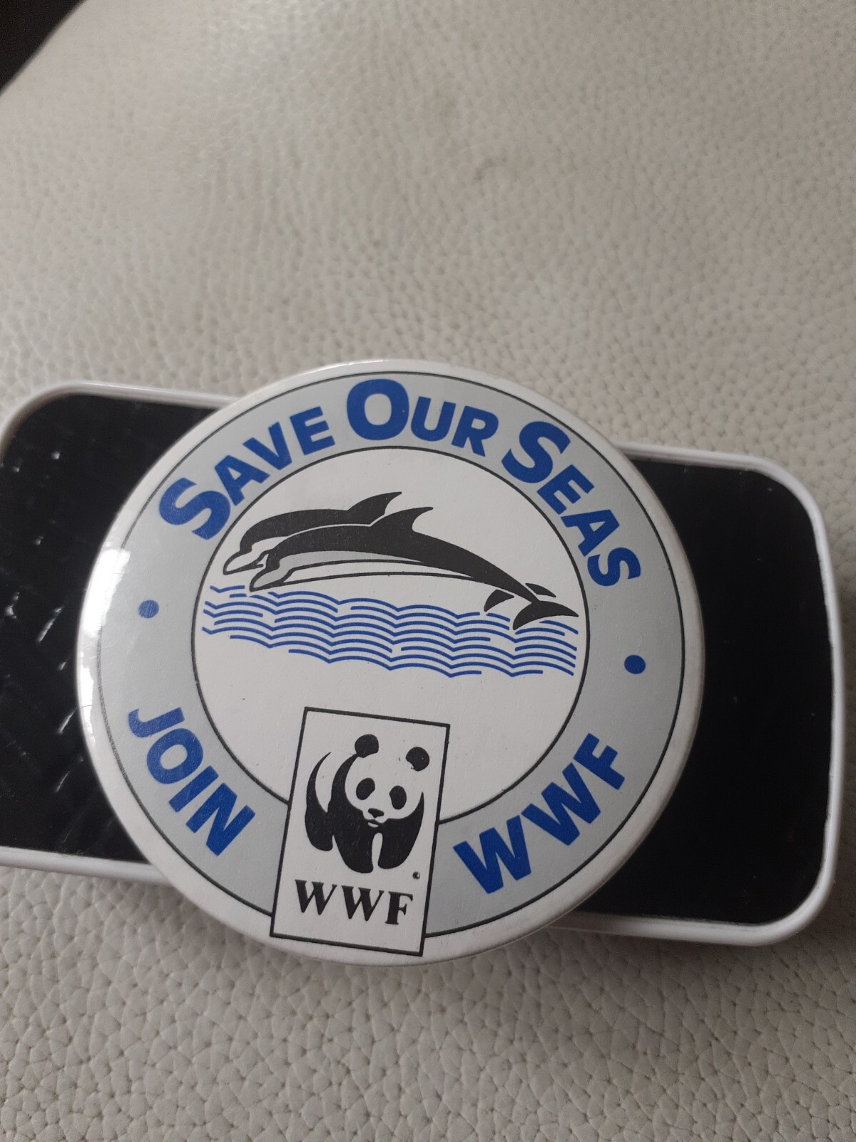 WWF Save our Seas Vintage Badge | eBay UK
