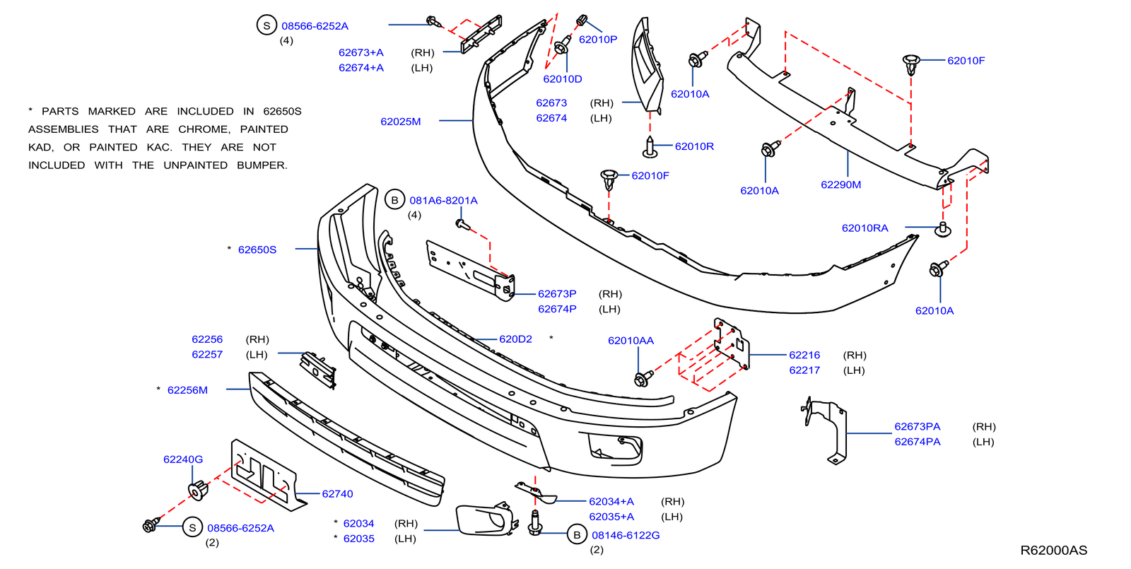 Genuine Nissan Grille Front Bumper RH 622569FV1C / 62256-9fv1c OEM for ...
