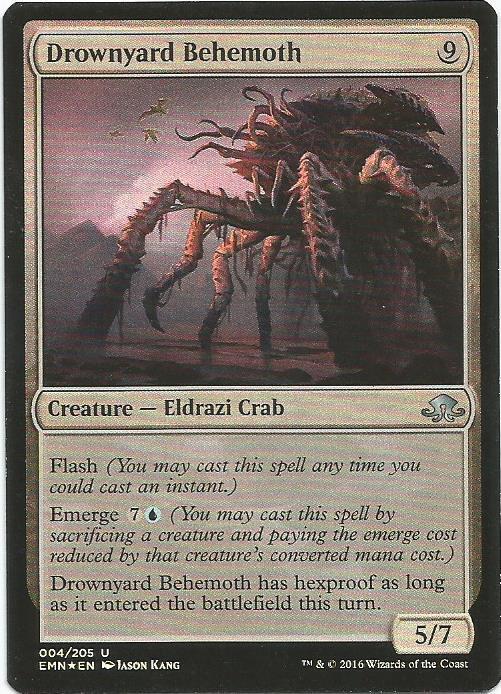 1x Foil - Drownyard Behemoth - Magic the Gathering MTG Eldritch Moon | eBay