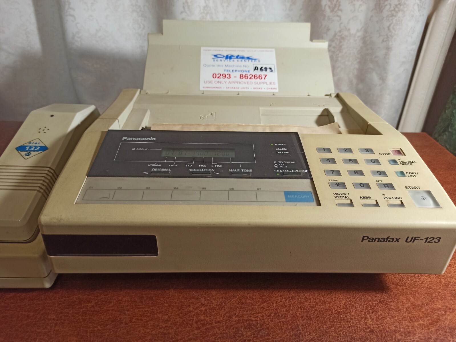 Vintage fax machine Panasonic Panafax UF 123 | eBay